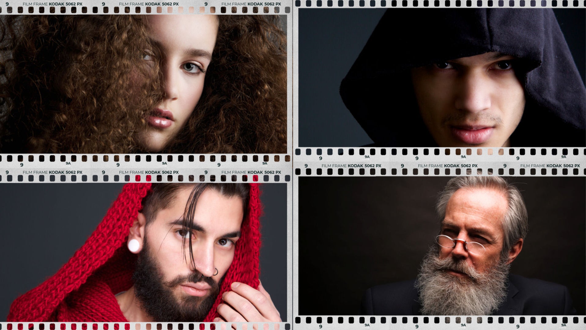 Film Frame Template, Styles, and Transitions for Photopia — Choice Slides