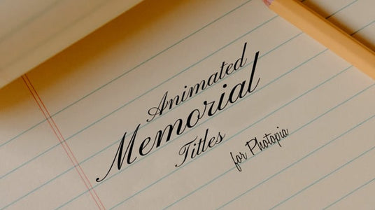 Animated Memorial Titles for Photopia — Choice Slides