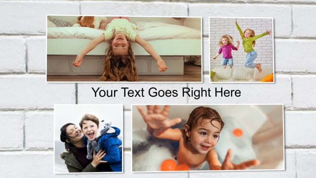 Four Collage Wall Title Slide — Choice Slides