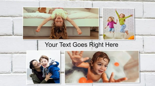 Four Collage Wall Title Slide — Choice Slides