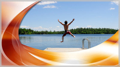 Orange Abstract Swirl Slide Style — Choice Slides