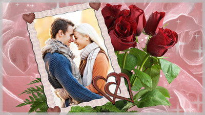 Rose Arrangement Frame Slide Style — Choice Slides